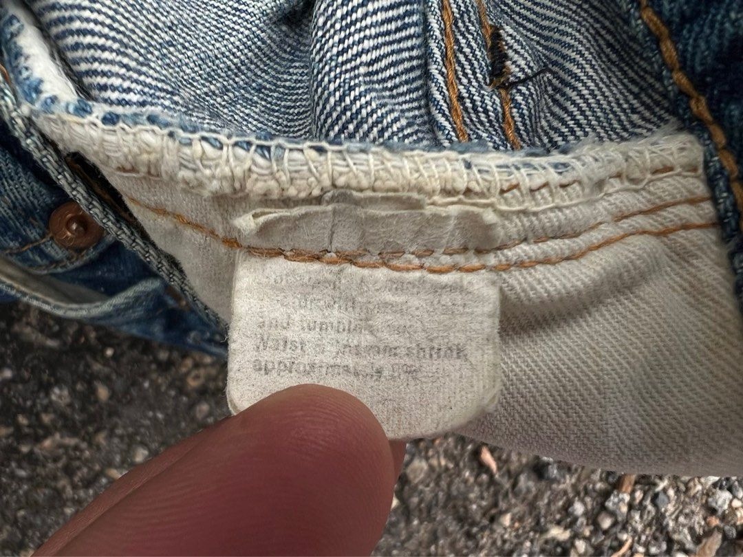 VINTAGE Levis 501 Single Back pocket Selvedge kepala kain, Men's ...
