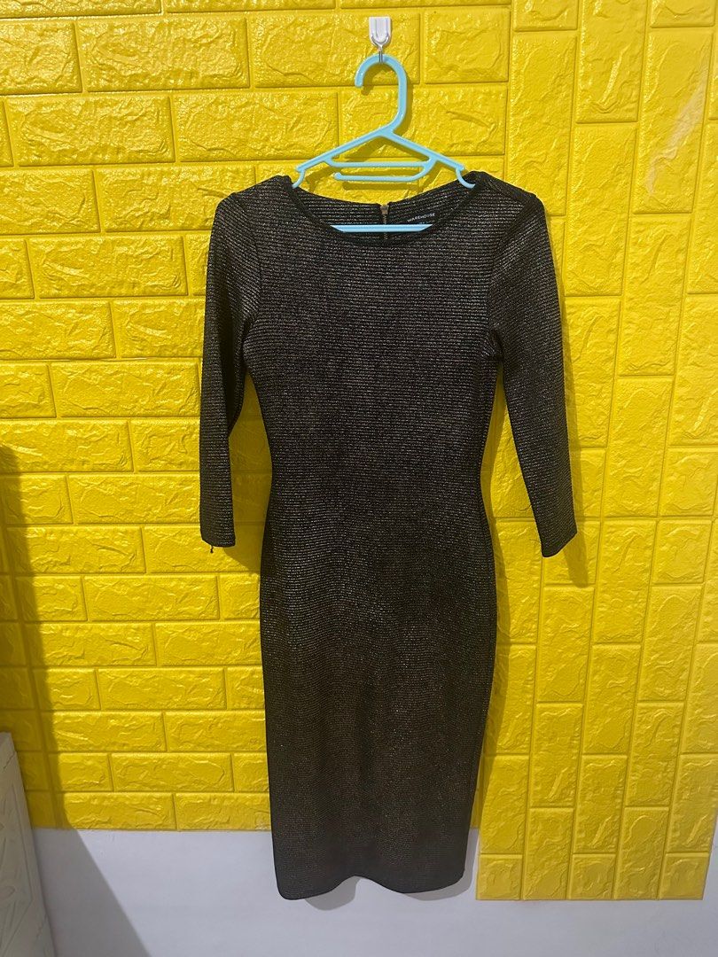 Ware House dress press body, Fesyen Wanita, Pakaian Wanita, Gaun & Rok ...