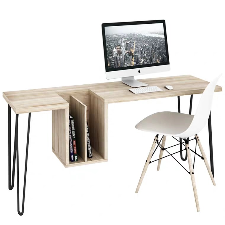 WELBECK Rustic Solid Wood Study Table, Furniture & Home Living ...