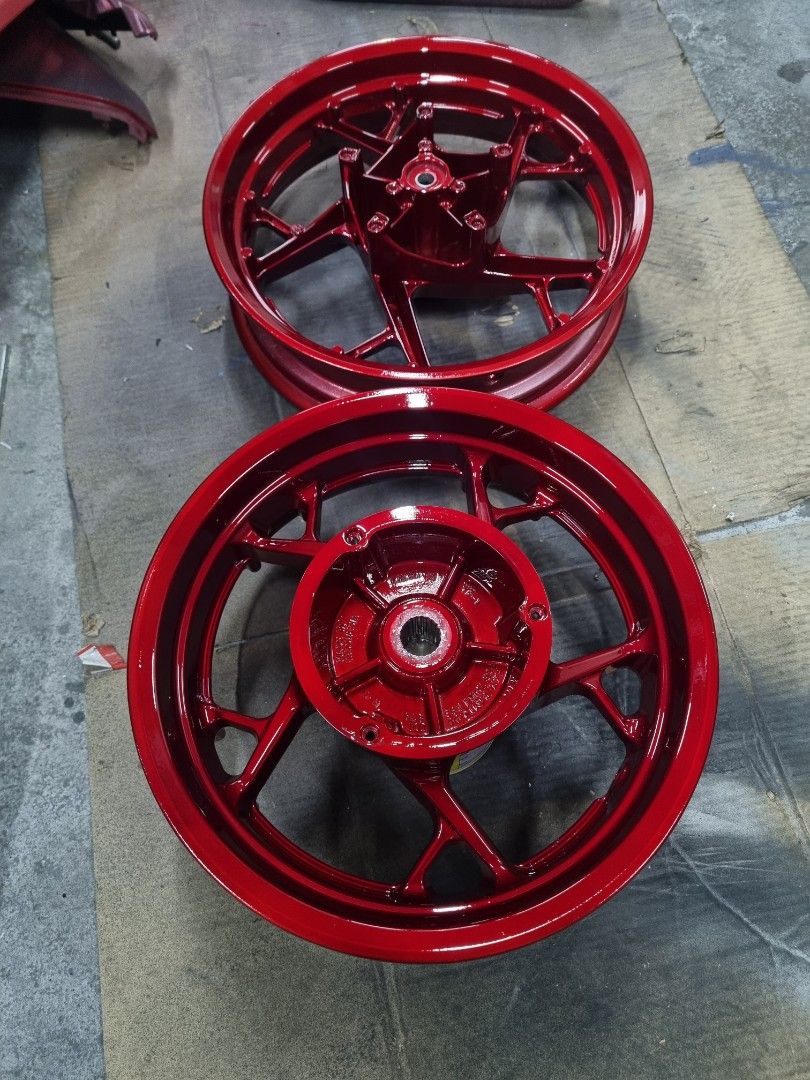 XMAX Red Rims, Motorcycles, Motorcycle Accessories on Carousell
