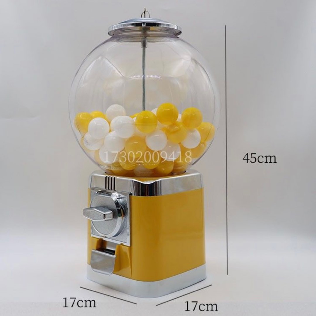 Yellow Gumball Machine, Hobbies & Toys, Toys & Games on Carousell
