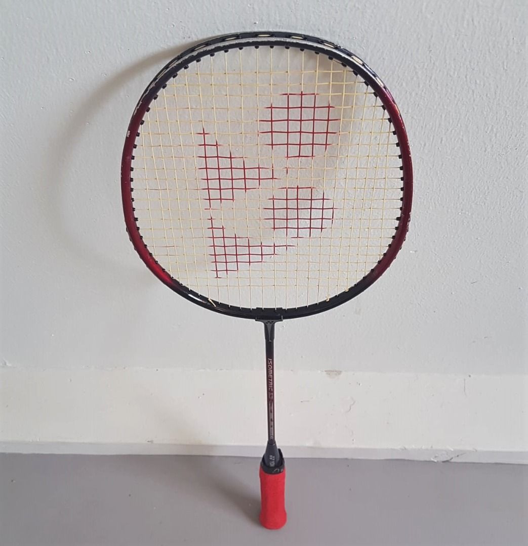 Yonex Badminton Racket, JAPAN, Yonex Isometric 23, Full Carbon Graphite Shaft, Sports Equipment ...