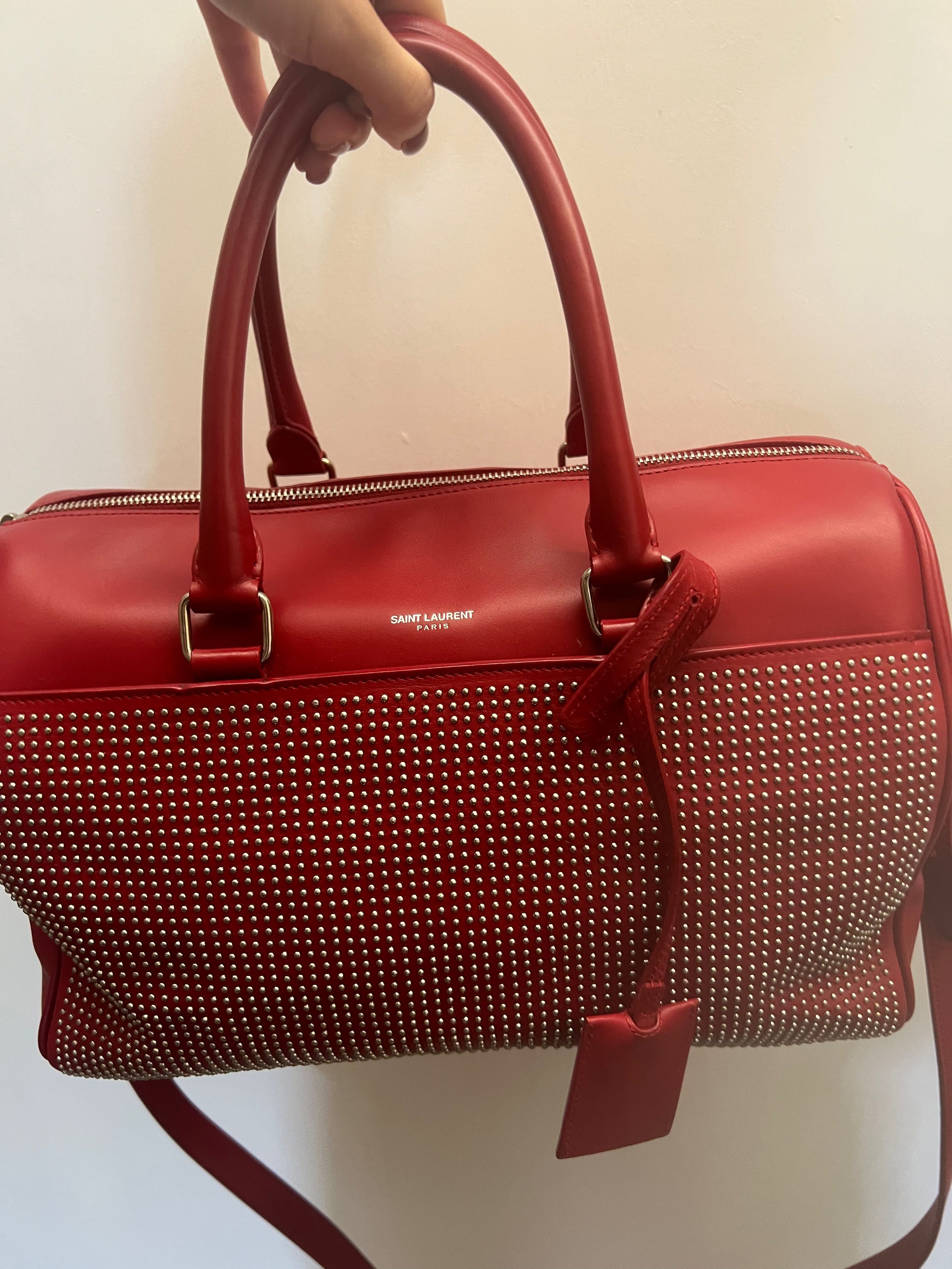 YSL duffle leather bag special edition, 名牌, 手袋及銀包 - Carousell