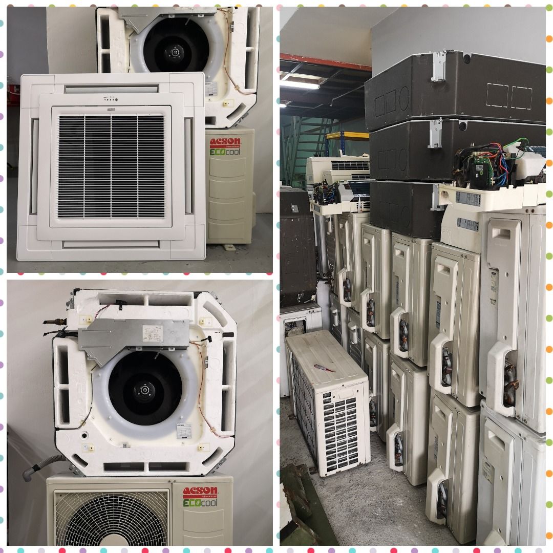 1.0HP to 5.0HP Second-hand Used Aircon For Sales / Wall Mounted / Cassette Expose / Penghawa ...