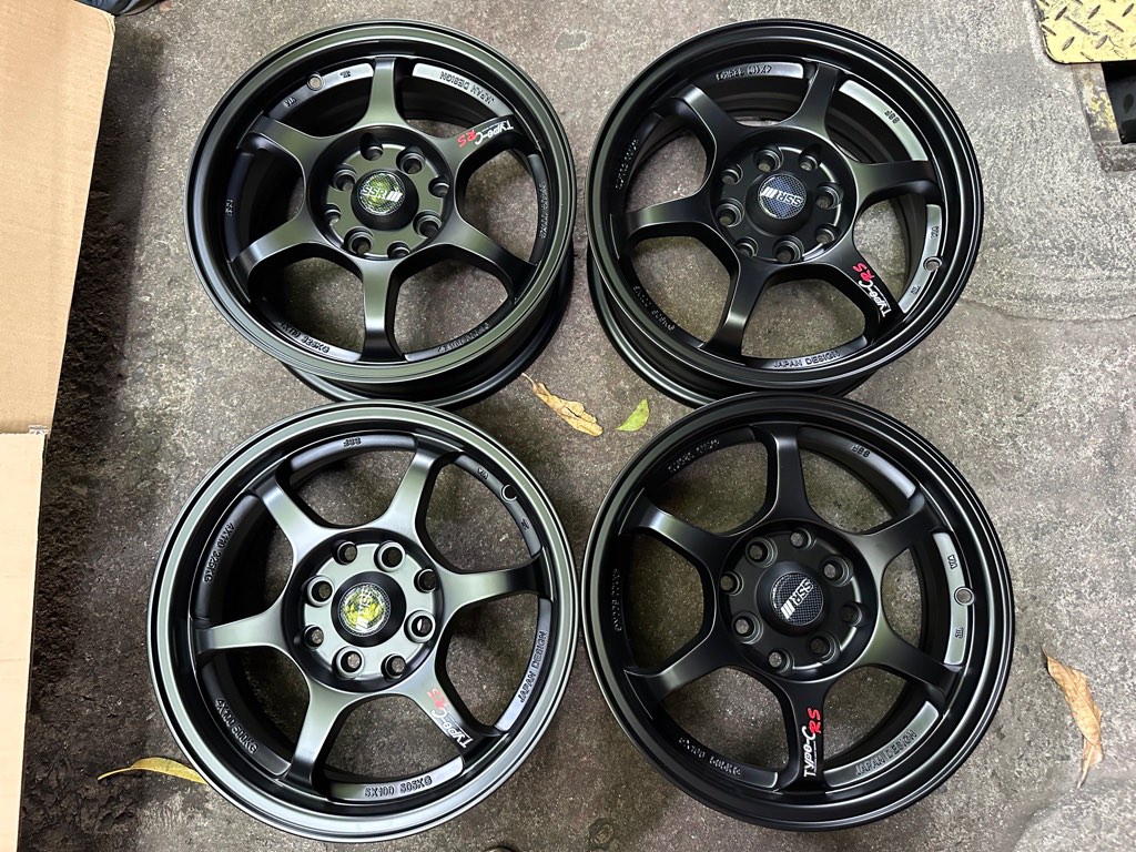 14” SSR Design Black Hunterwheels code T1541 Mags 4Holes pcd 100-114 ...