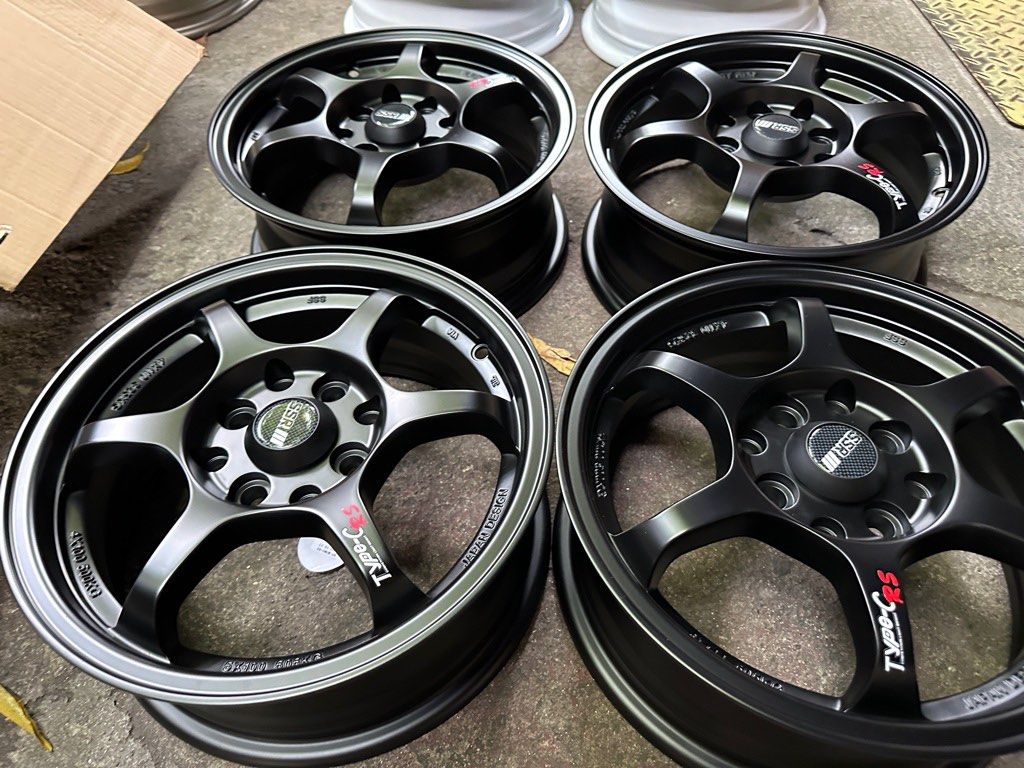 14” SSR Design Black Hunterwheels code T1541 Mags 4Holes pcd 100-114 ...