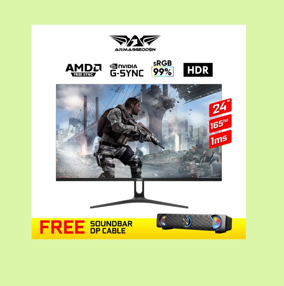 165Hz Armaggeddon Pixxel+ Xtreme XF24HD Super Gaming Monitor with 165hz ...