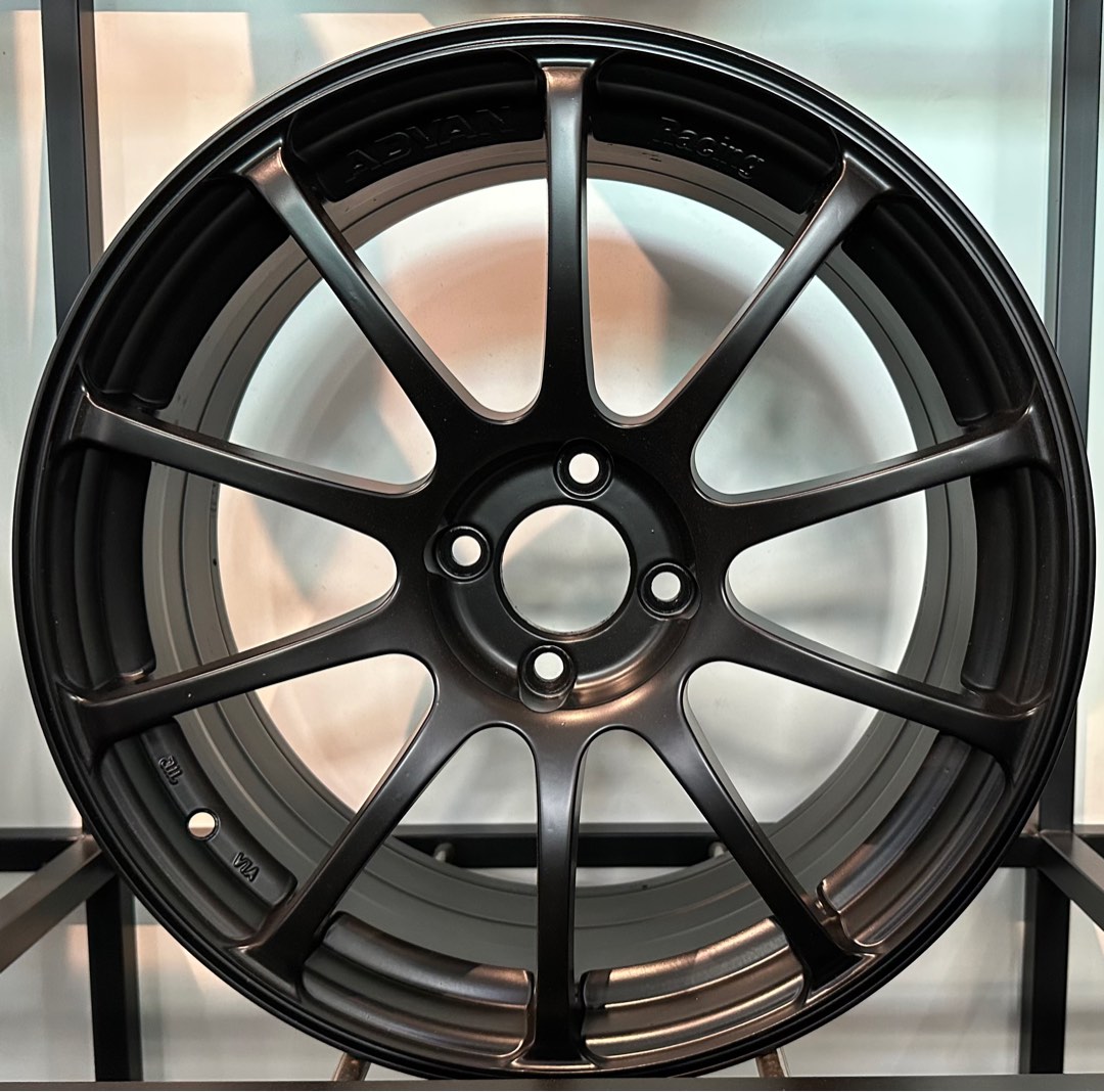 17” 4x100 Advan RS Used Rim, Car Accessories, Tyres & Rims on Carousell