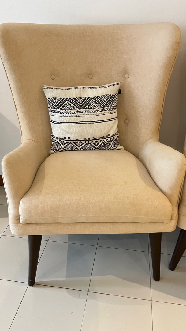 2 lightly used accent chairs, Furniture & Home Living, Furniture ...