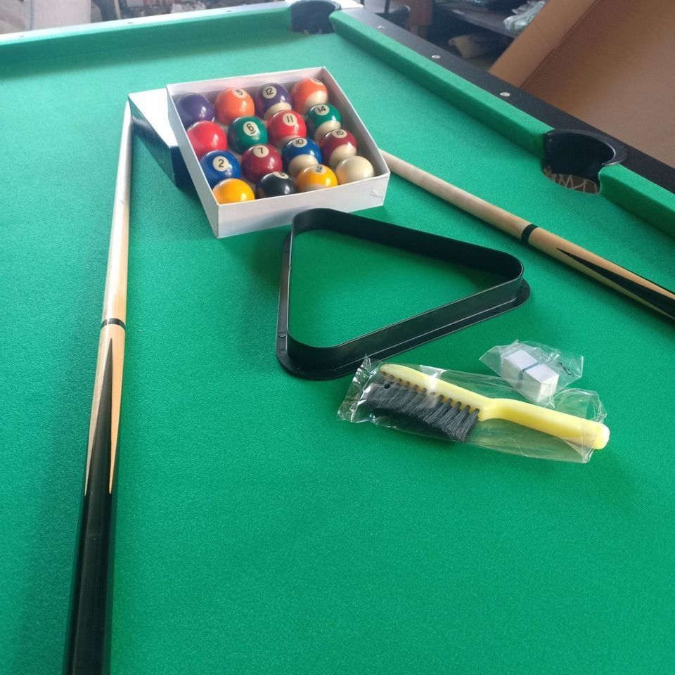 3x6ft. foldable metal feet billiard table, Sports Equipment, Sports ...