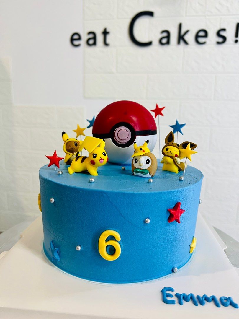 6 inch pokemon pikachu birthday cake, Food & Drinks, Homemade Bakes on ...