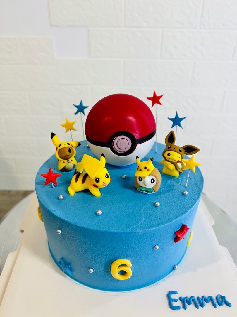 6 inch pokemon pikachu birthday cake, Food & Drinks, Homemade Bakes on ...