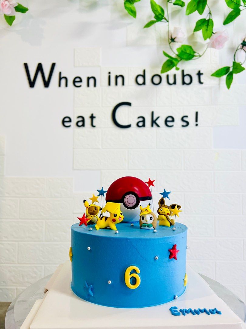 6 inch pokemon pikachu birthday cake, Food & Drinks, Homemade Bakes on ...