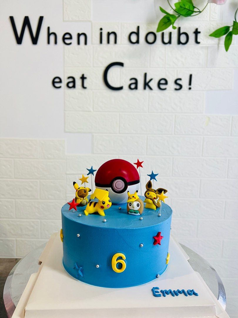 6 inch pokemon pikachu birthday cake, Food & Drinks, Homemade Bakes on ...