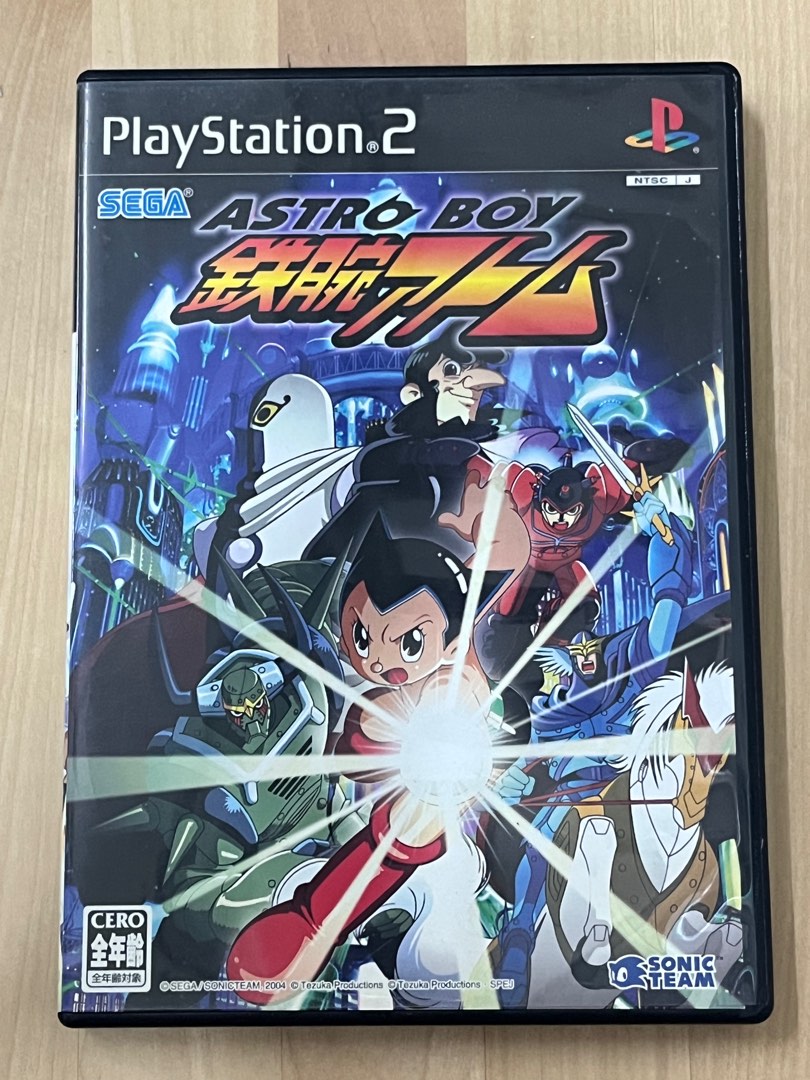 日版 PS2 SEGA SONIC TEAM ASTRO BOY 小飛俠 鐵腕阿童木 手塚治虫經典動漫改編動作冒險遊戲, 電子遊戲, 電子遊戲, PlayStation - Carousell