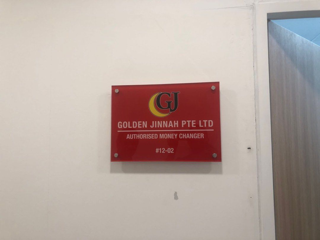 Acrylic Signage Signboard Custom Made Office In Singapore For Business ...