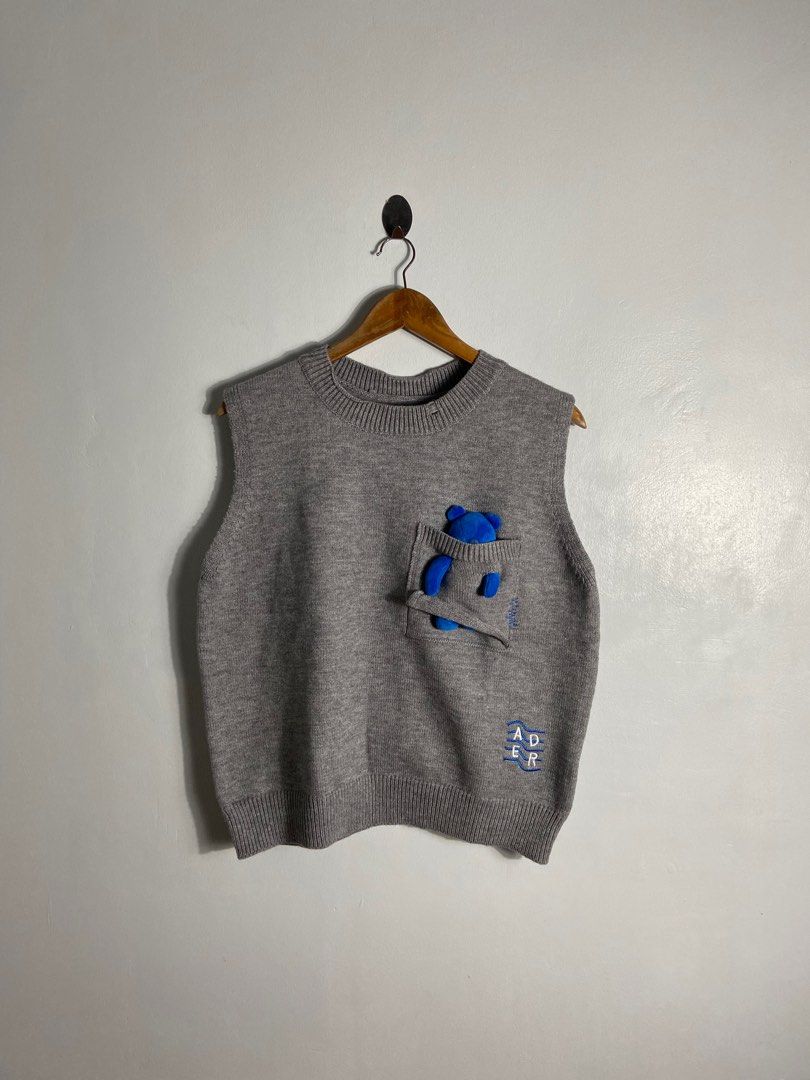 Ader Error Bear Pocket Vest, Men's Fashion, Activewear on Carousell