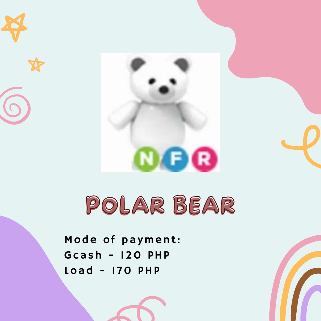 ADOPT ME NFR POLAR BEAR (NEON FLY RIDE ) on Carousell