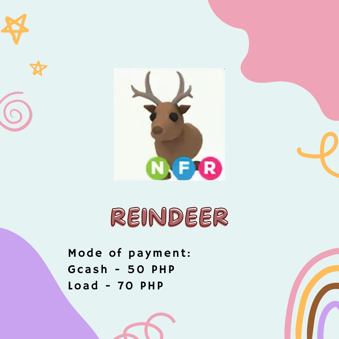 ADOPT ME NFR REINDEER (NEON FLY RIDE) on Carousell