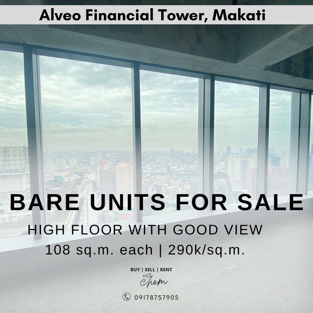 Alveo Financial Tower Bare Unit For Sale, Property, For Sale ...
