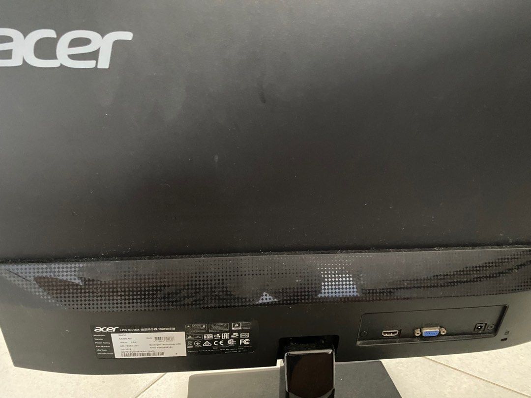 AMD Free-Sync Acer monitor 23, Computers & Tech, Parts & Accessories ...