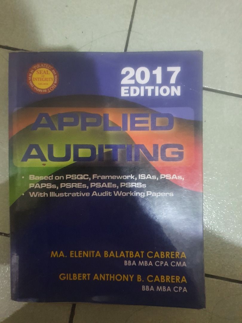 Applied Auditing By Ma. Elenita Cabrera Original on Carousell