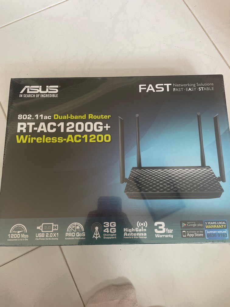 Asus dual band router RT-Ac1200G+, Computers & Tech, Parts ...