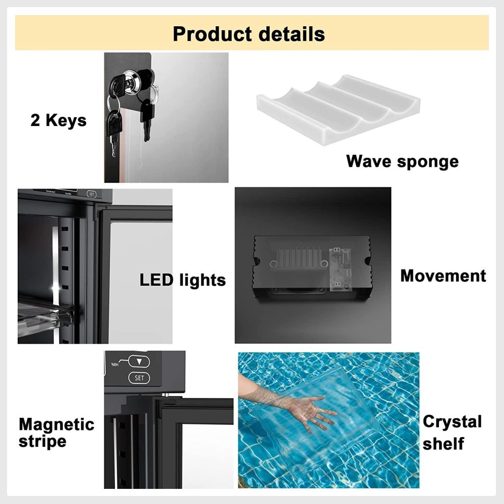 AUTENS 30L Dehumidifying Dry Cabinet Box, Digital Control Noiseless and ...