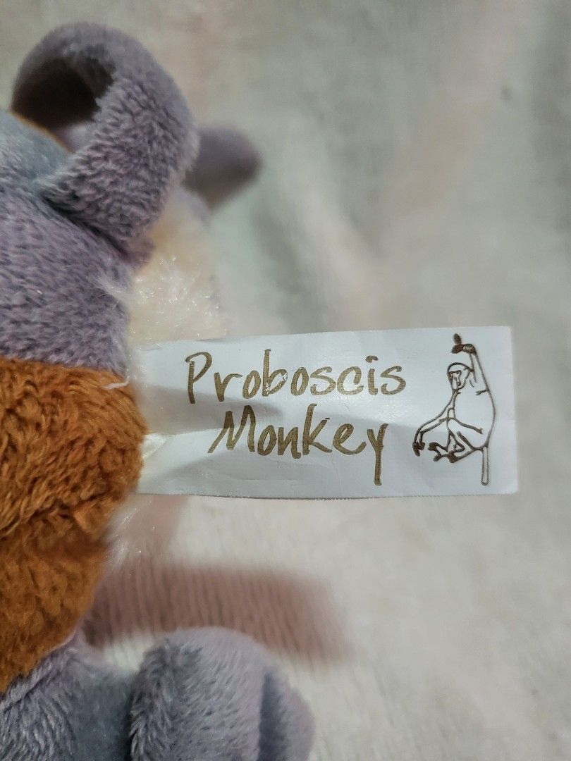 Authentic Borneo Proboscis Monkey Plush Soft Toy, Hobbies & Toys, Toys ...