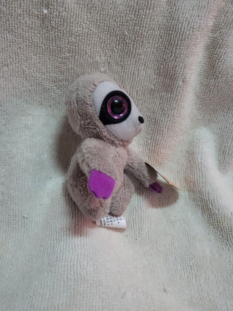 Authentic TY Teeny Glitter Eyes Collection - Sully the Sloth Plush Soft ...