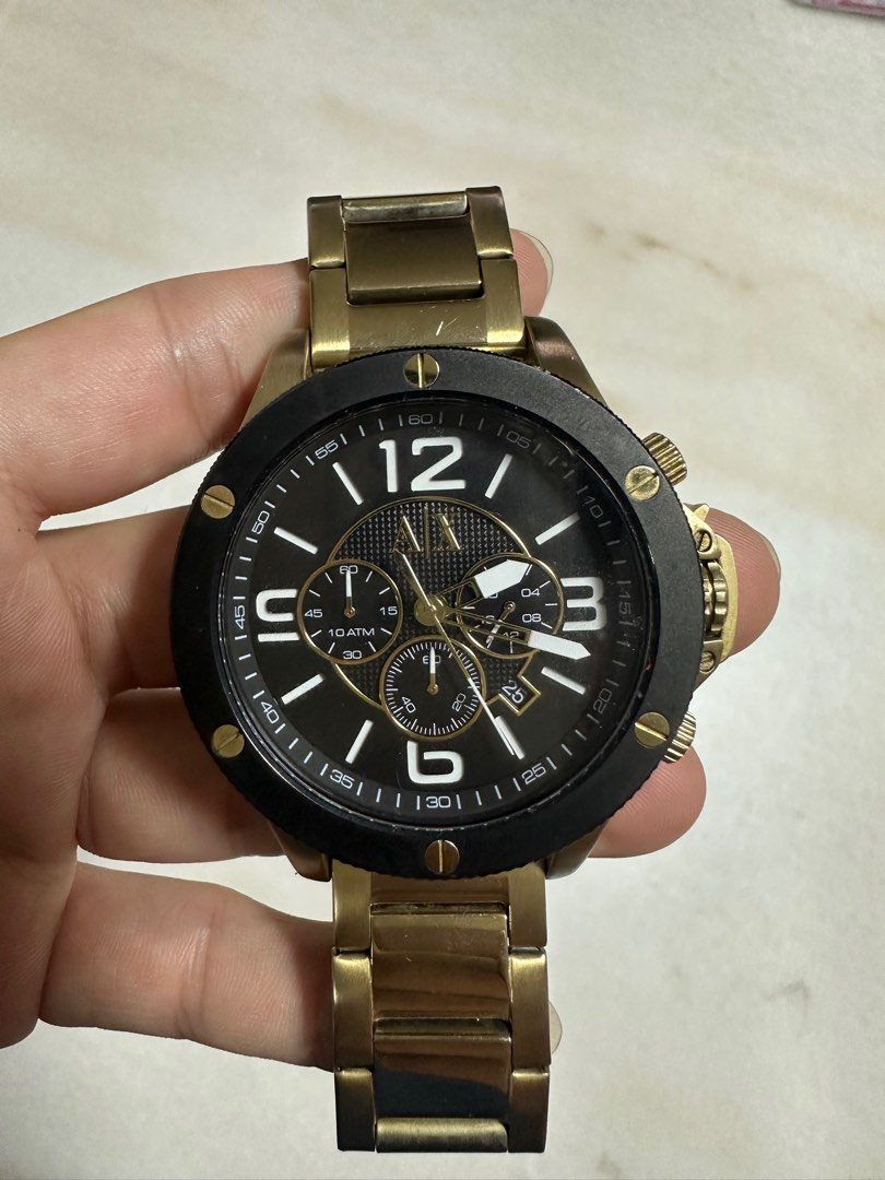 AX Gold Watch, Men's Fashion, Watches & Accessories, Watches on Carousell