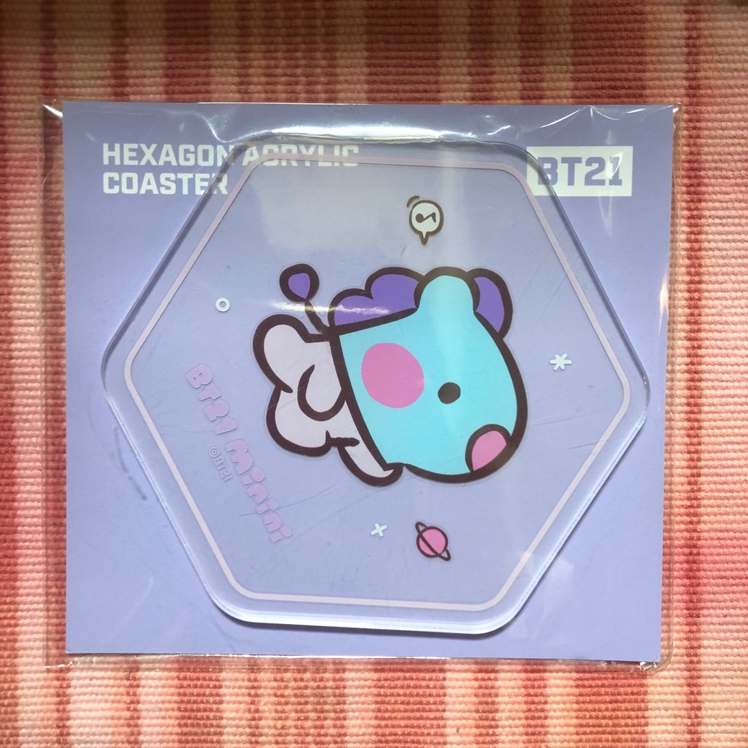 BT21 MANG COASTER AUTHENTIC, Hobbies & Toys, Memorabilia & Collectibles ...