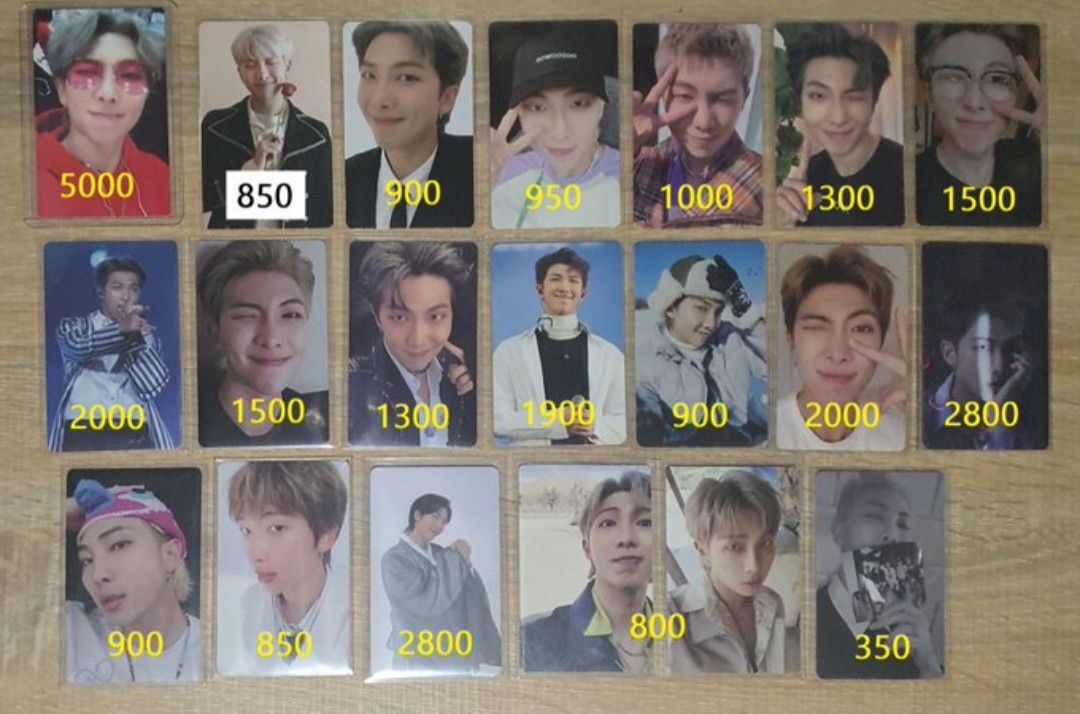 BTS Photocards | RM JIN SUGA JHOPE JIMIN V JUNGKOOK, Hobbies & Toys ...