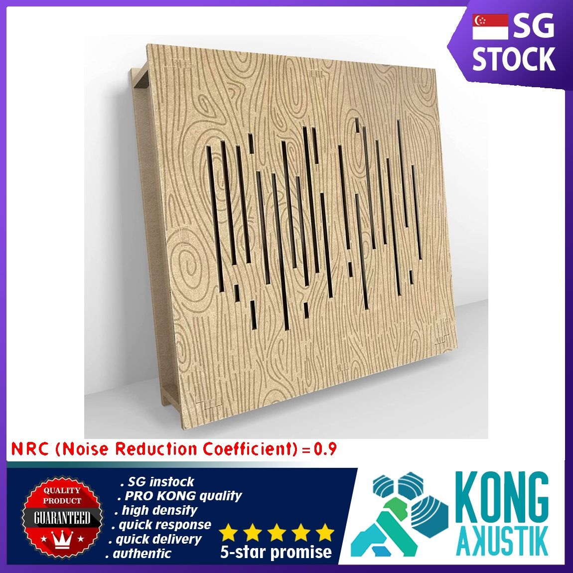 BUBOS Bass Trap,16" X 16" X 4" DIY Acoustic Bass Trap,Better than Bass ...