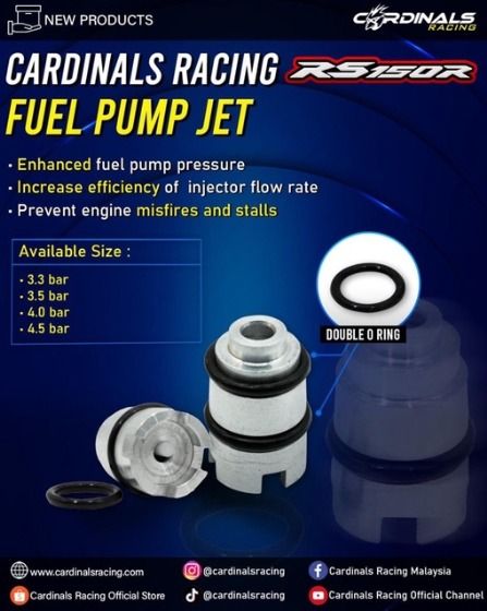 Cardinals Racing Fuel Pump Jet RS150R GTR150 SUPRA150 RSX150 WINNERX 3. ...