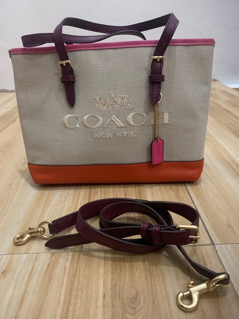 COACH MULTICOLOR 2 WAY BAG, Luxury, Bags & Wallets on Carousell
