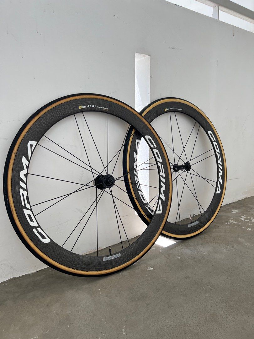 Corima 47Mm Carbon Wheelset rim brake wheels for road bike, Sports ...