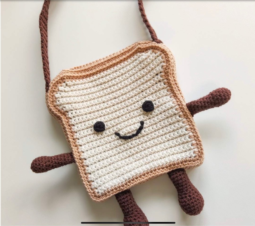 Crochet Kit - Toast Box Bag, Hobbies & Toys, Stationery & Craft, Craft ...