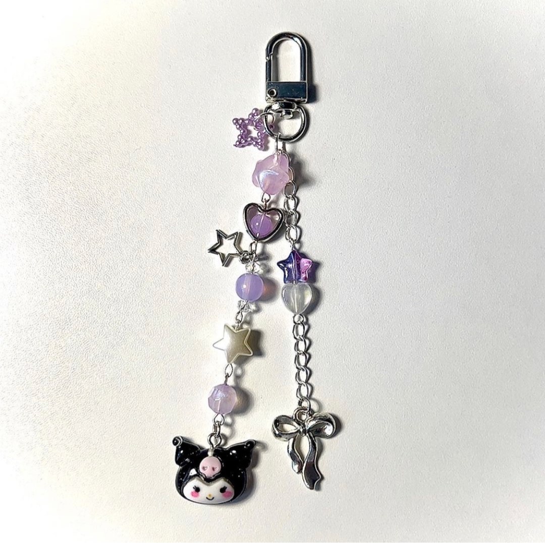 [CUSTOM] Sanrio Themed Beaded Wire Jewelry Keychains, Women's Fashion ...