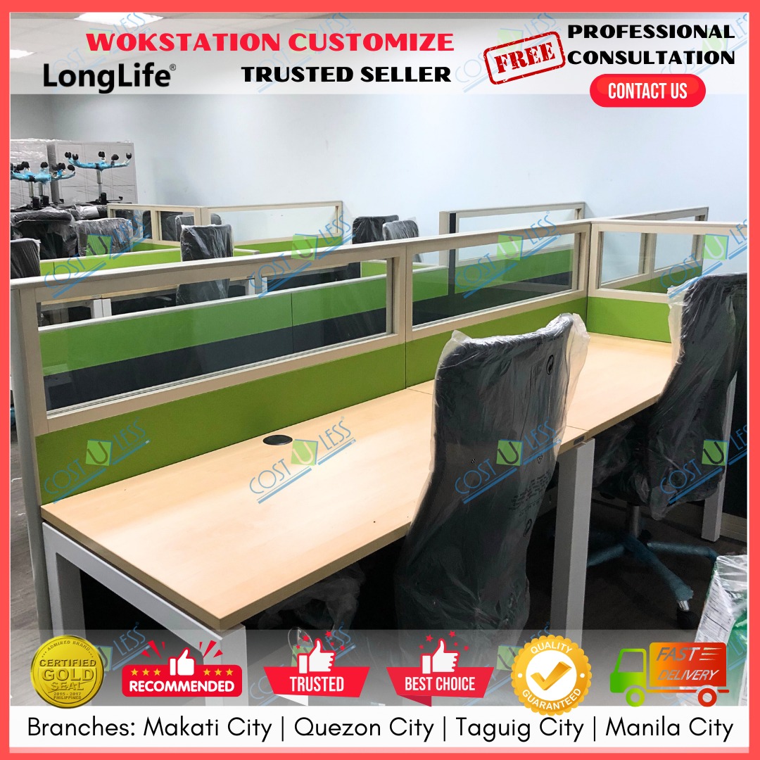 CUSTOMIZED WORKSTATION TABLES OFFICE PARTITION, Office Furniture ...