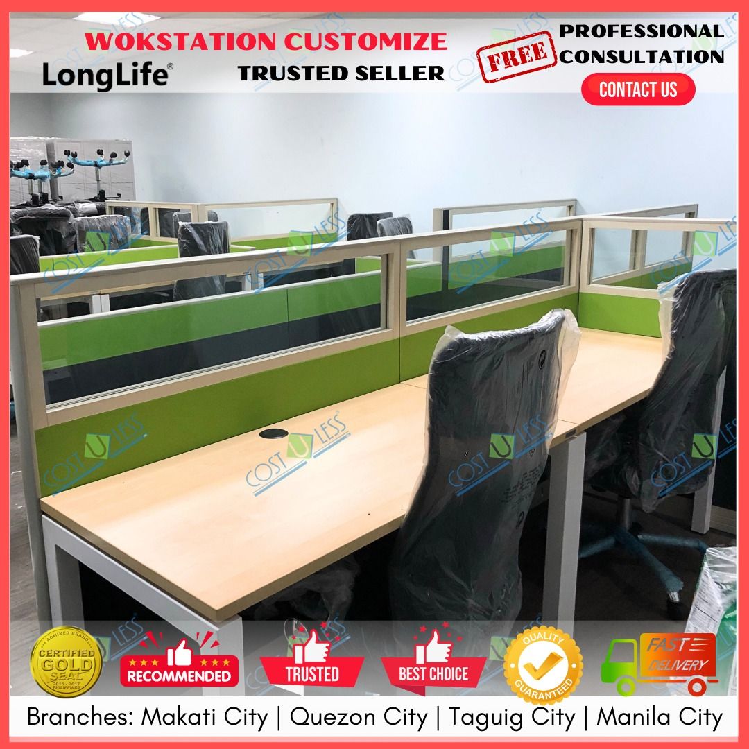 CUSTOMIZED WORKSTATION TABLES OFFICE PARTITION, Office Furniture ...