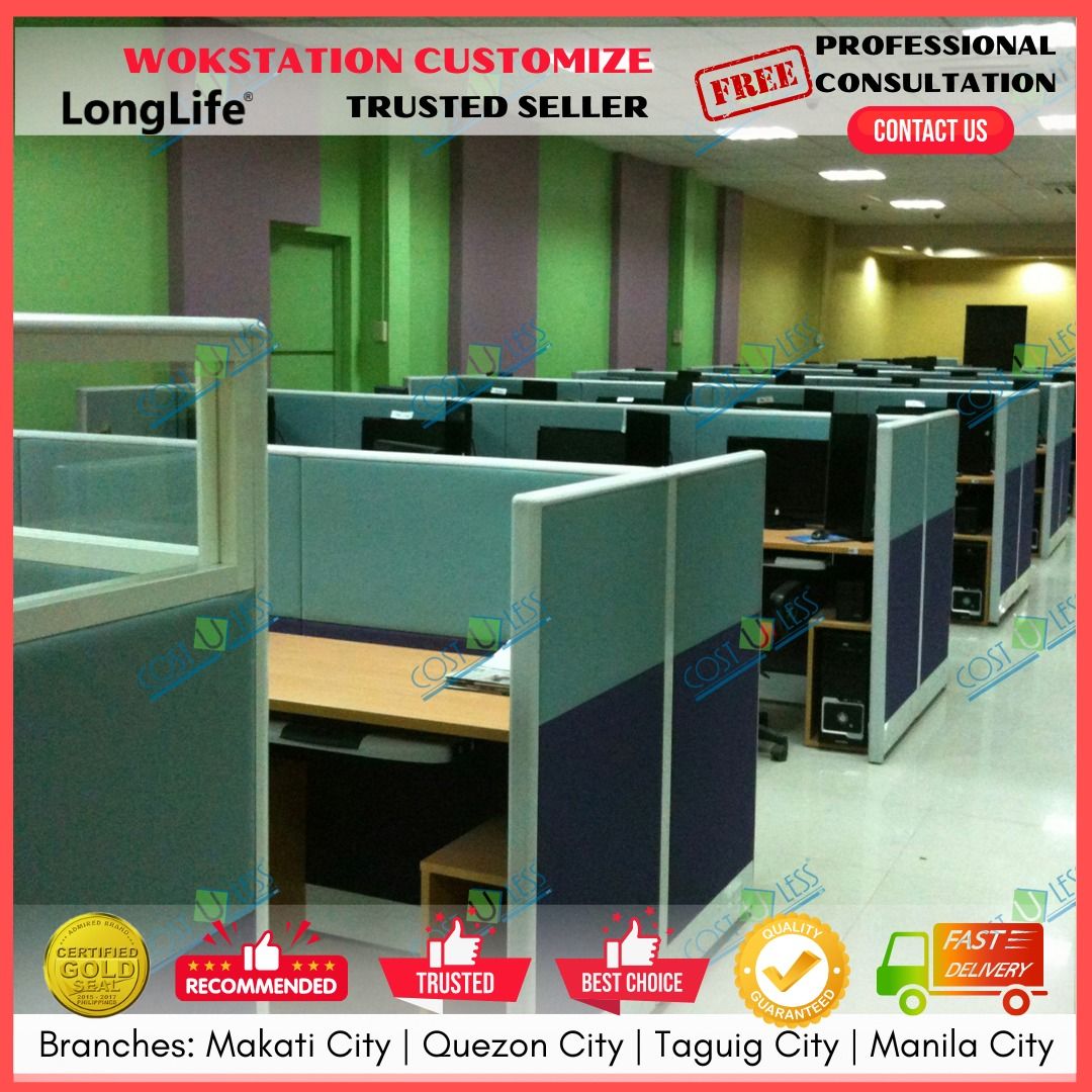 CUSTOMIZED WORKSTATION TABLES OFFICE PARTITION, Office Furniture ...