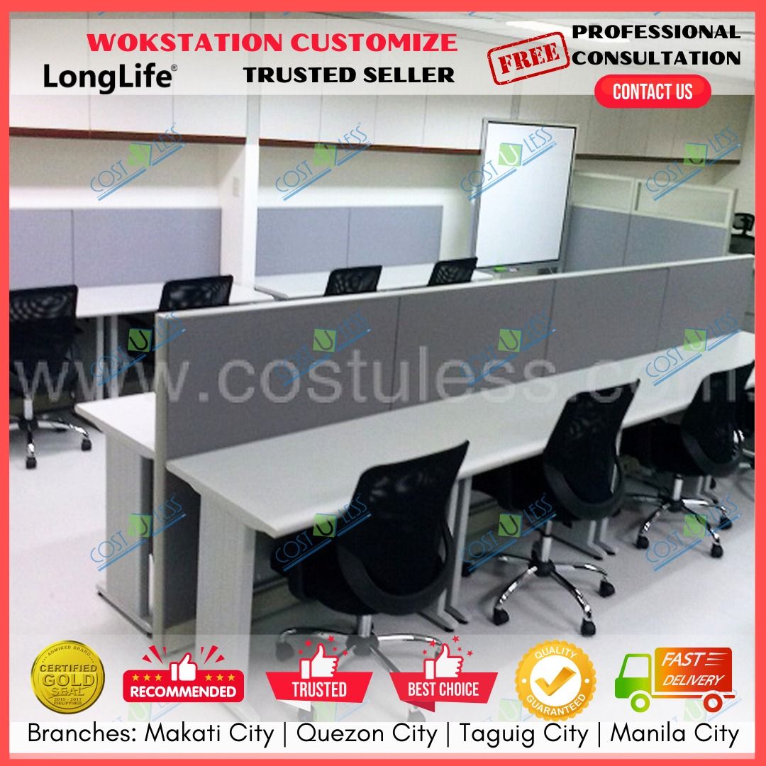 CUSTOMIZED WORKSTATION TABLES OFFICE PARTITION, Office Furniture ...