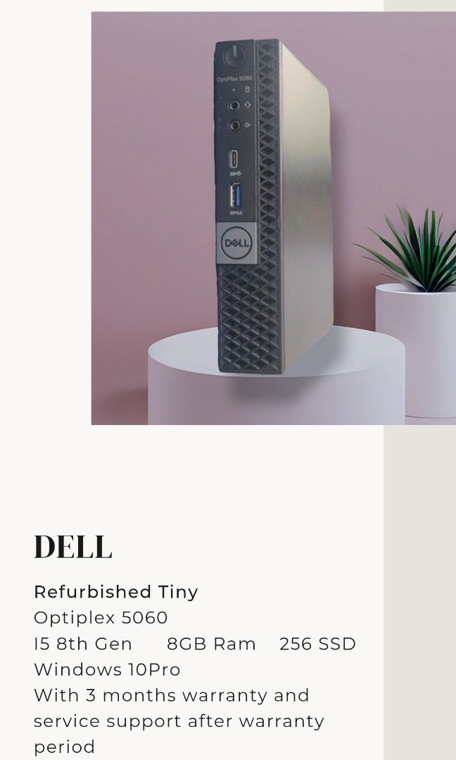 Dell refurbished Tiny, Computers & Tech, Desktops on Carousell