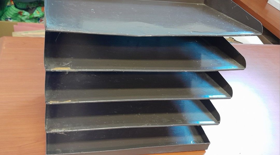 Document 5-layer metal tray A4 size, Furniture & Home Living, Furniture ...