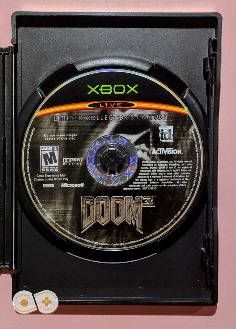 Doom 3 - [OG XBOX Game] [NTSC / ENGLISH Language] [CIB / Complete In ...