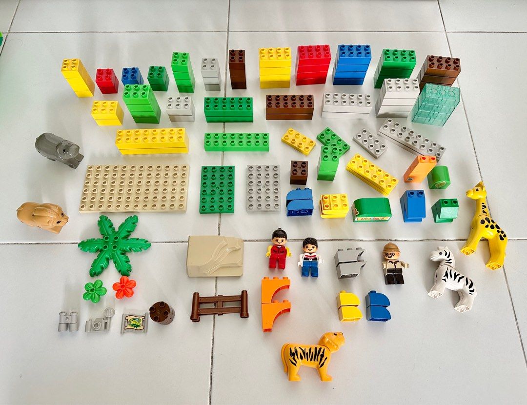 DUPLO Compatible bricks - Korean Oxford Zoo Set & Banbao Vehicles Set ...