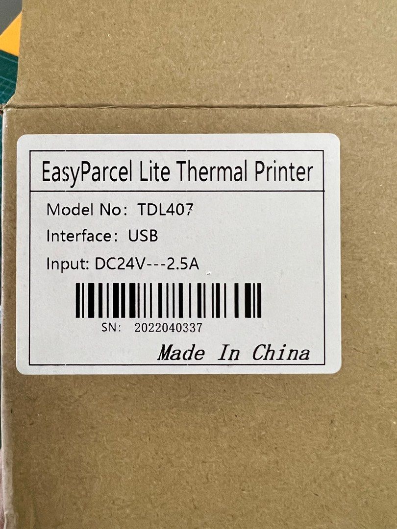 EASYPARCEL LITE THERMAL PRINTER, Computers & Tech, Printers, Scanners ...