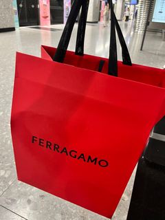 Ferragamo Paper Bag (empty), Luxury, Bags & Wallets on Carousell