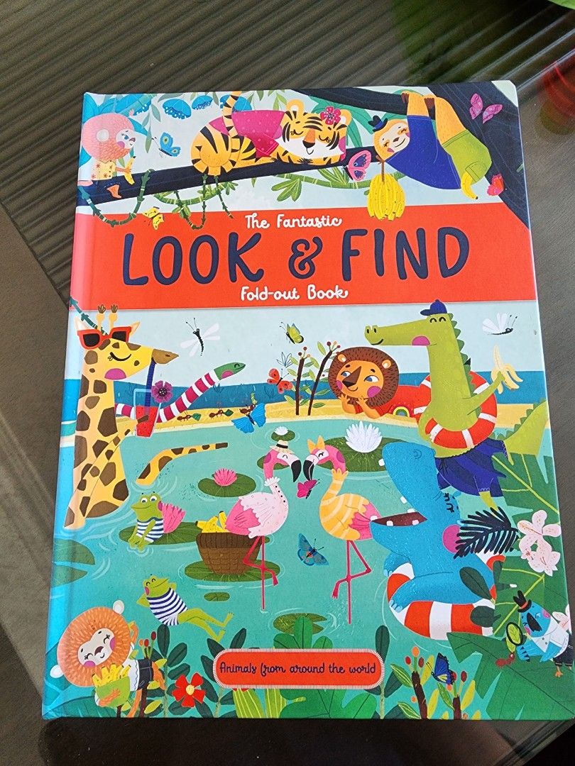 Fold-out Look & Find book, Hobbies & Toys, Books & Magazines, Children ...